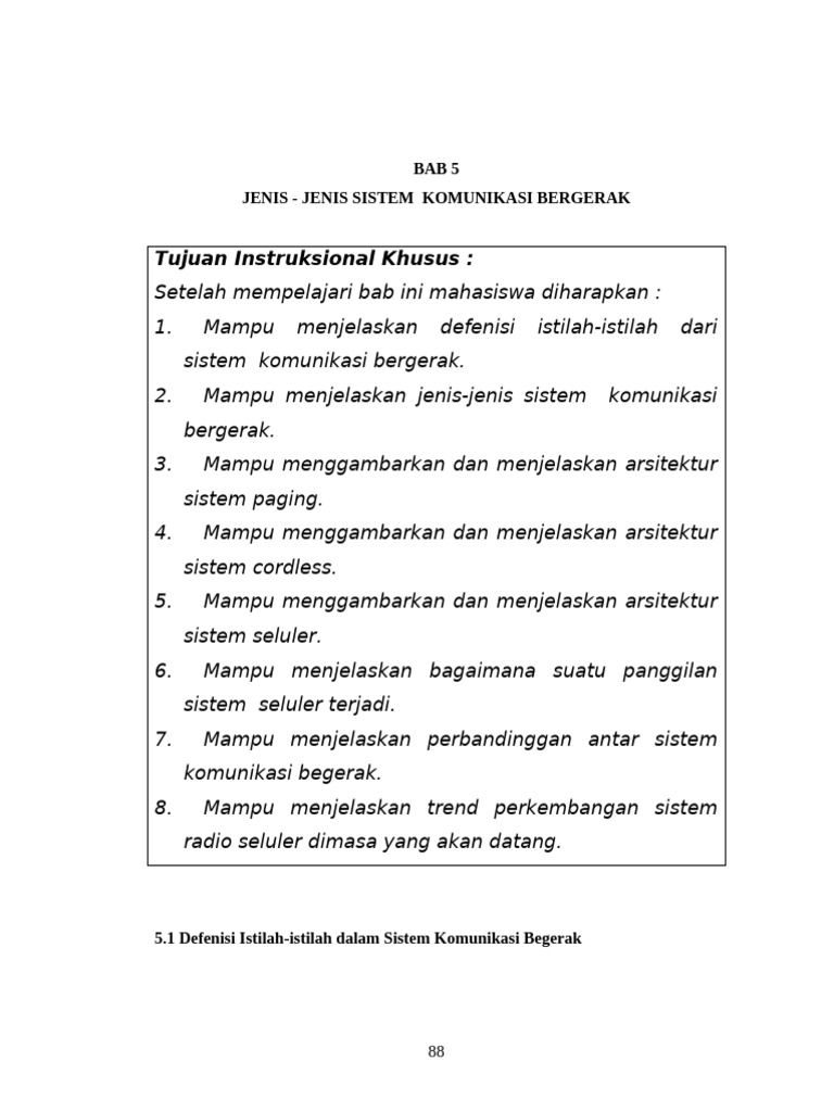 Jenis-Jenis Sistem Komunikasi Bergerak | PDF Jenis-Jenis Sistem Komunikasi Bergerak | PDF