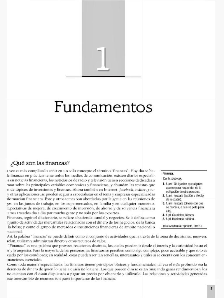 Capitulo 1 - Libro de Finanzas | PDF