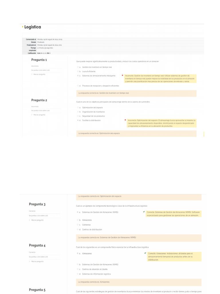 Examen Final Logística Uniasturias | PDF