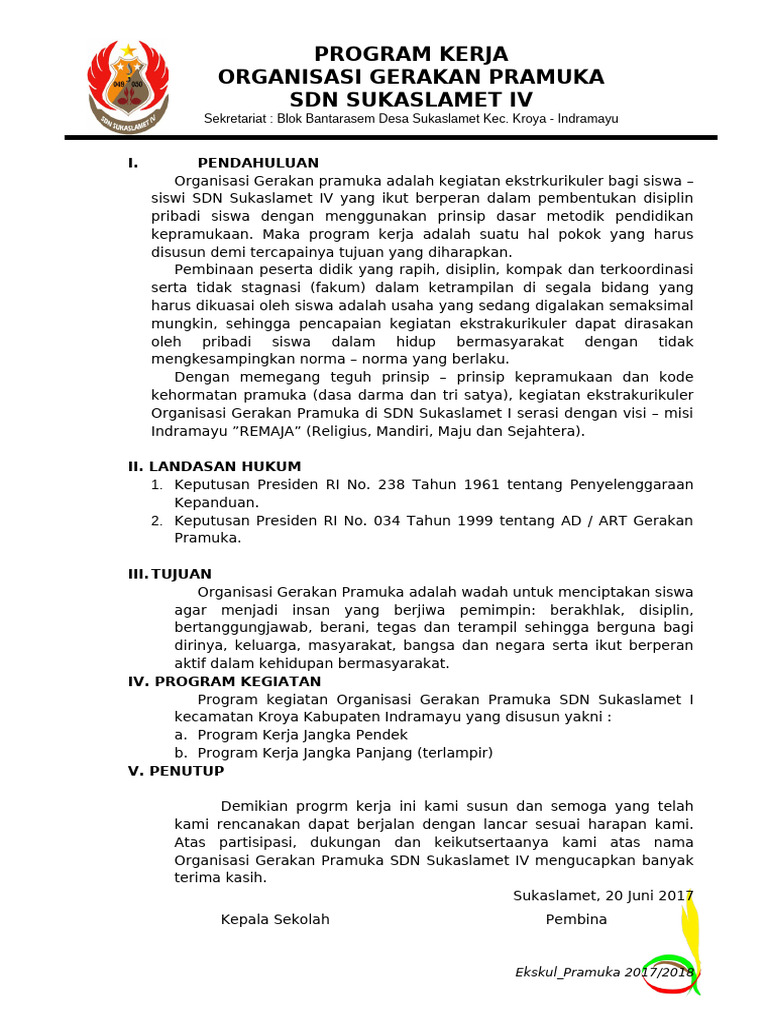 Program Kerja | PDF