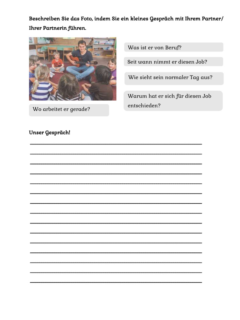 Lektion 2 - Beschreiben Sie Das Foto | PDF