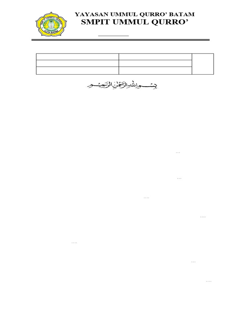 Soal PTS I Tik 8 | PDF