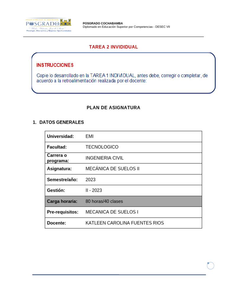 Plantilla Tarea 2 Individual | PDF