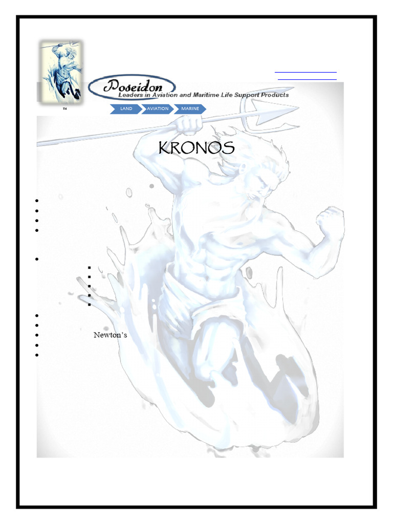 KRONOS PLJ2019 Tactical Life Preserver Specification Sheet | PDF