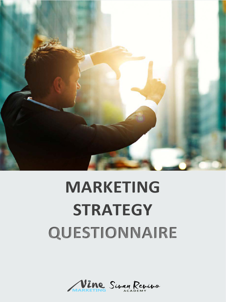 Marketing Strategy Questionnaire 9marketing Edit | PDF