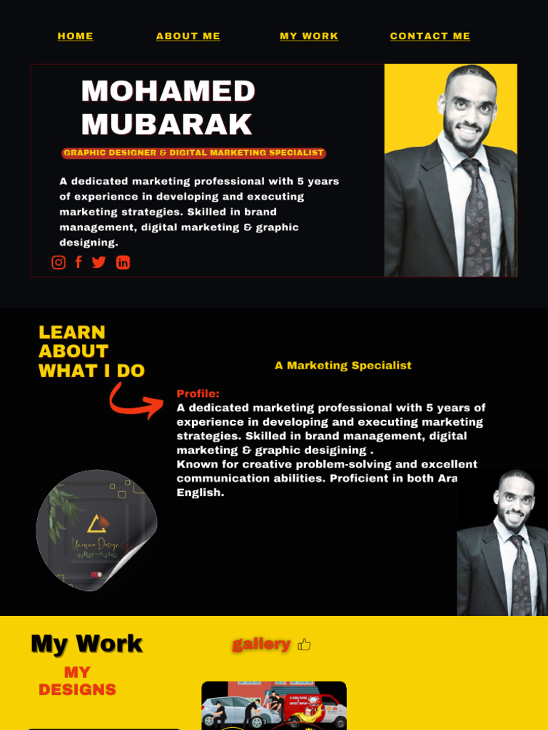 My Portfolio - Mohamed Mubarak - 2024 | PDF