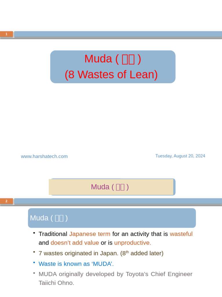 14 Obvious Waste & MUDA | PDF