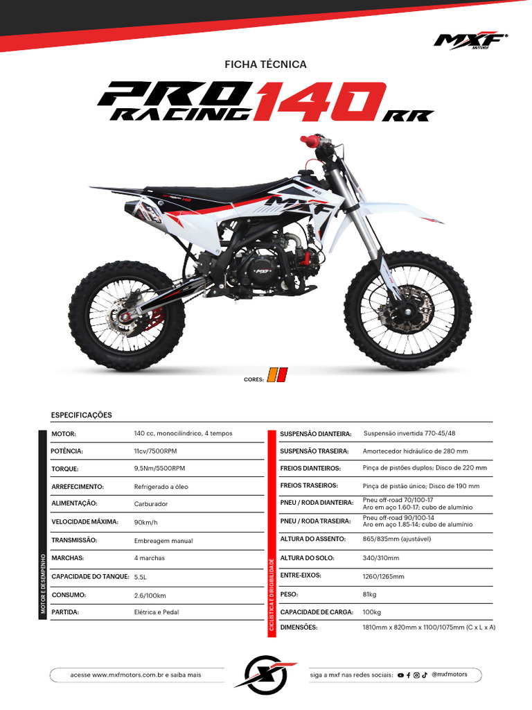 Ficha Tecnica 140 2024 | PDF