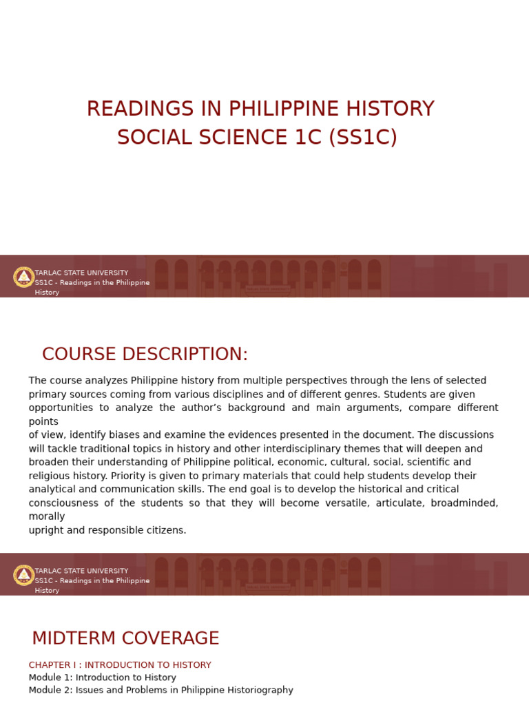 SS1C RPH Chapter1 - IntroductionToHistory | PDF