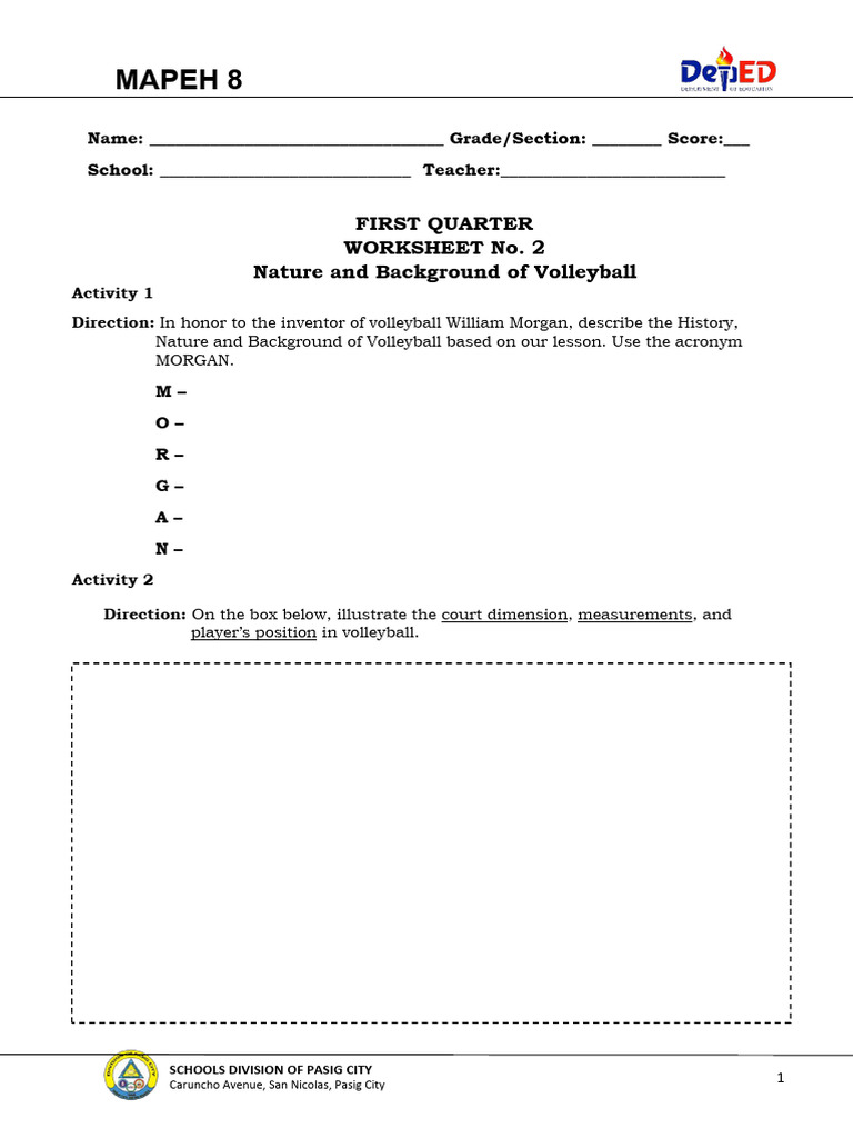 PE 8 - Q1 -DW2 | PDF