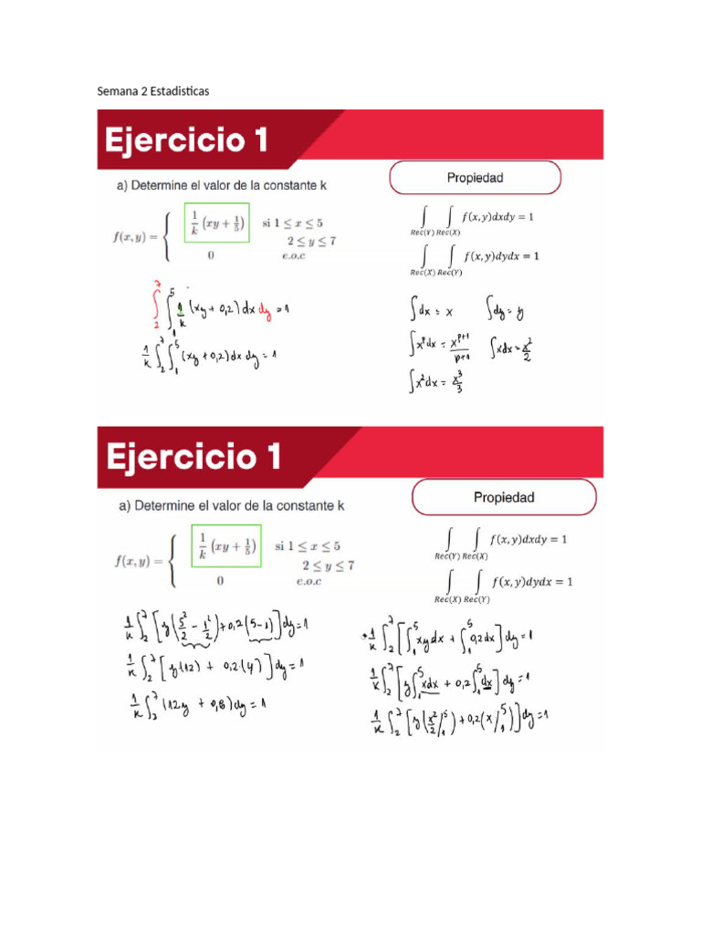 Semana 2 Ejercicios Estadisticas | PDF