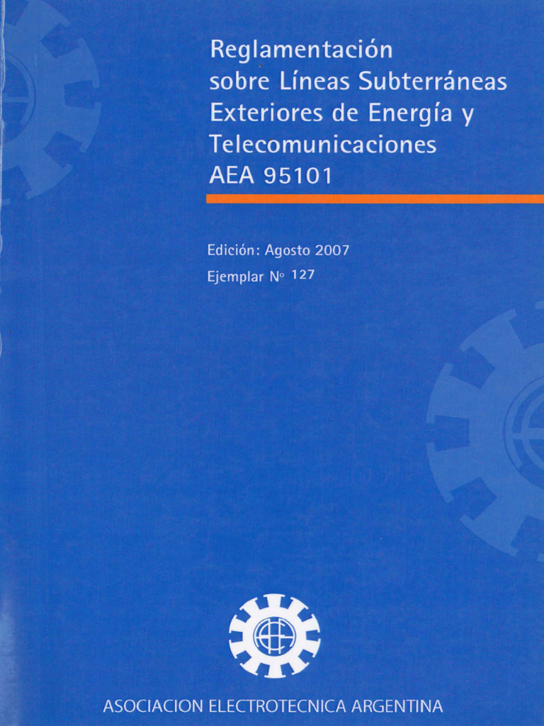 AEA 95101 (Lineas Subterranea Exteriores de Energia y Telecom) | PDF