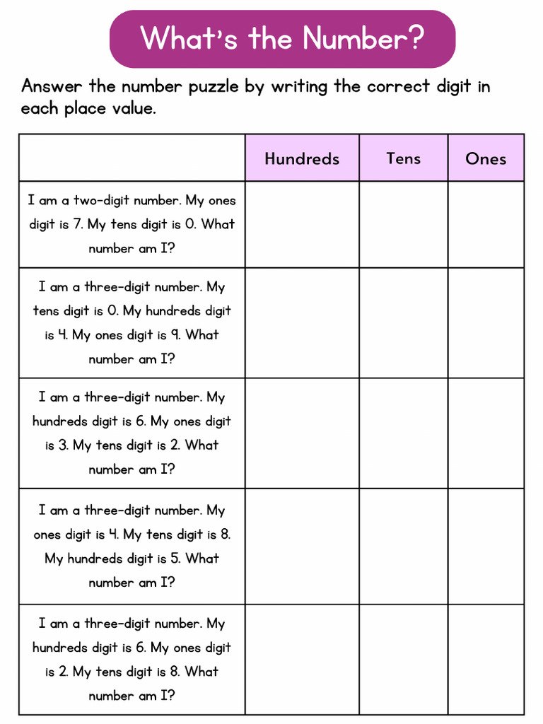 Place Value | PDF
