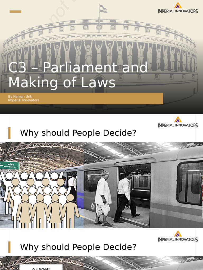 Parliament and The Making of Laws | PDF