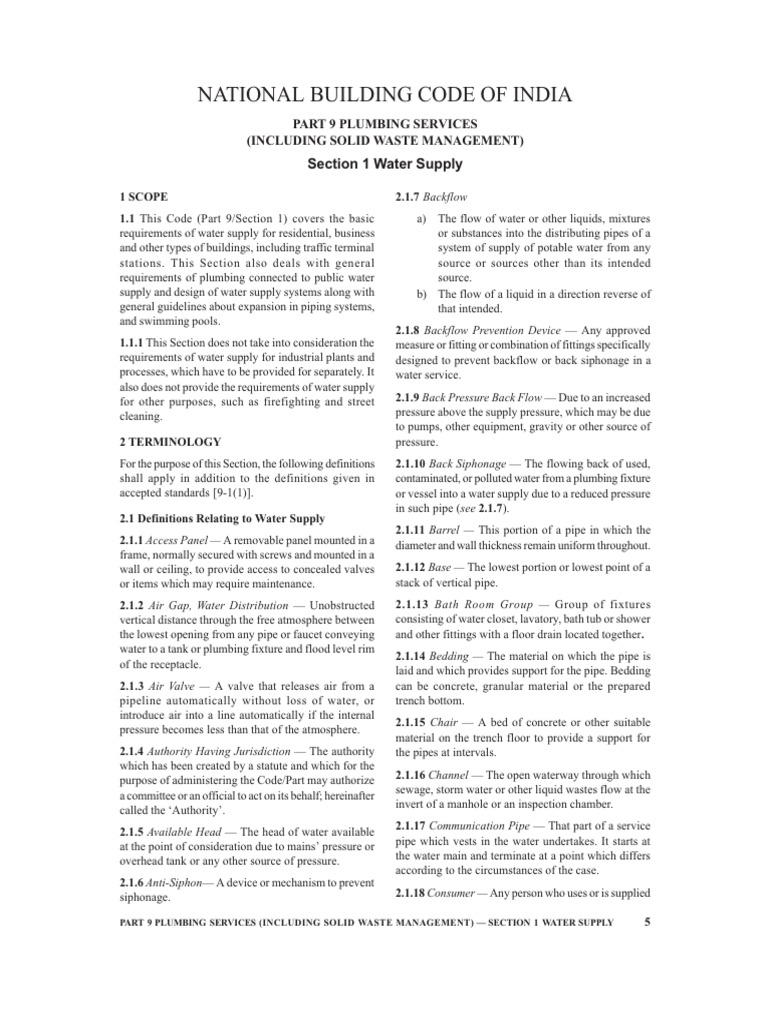 NBC Water Supply | PDF