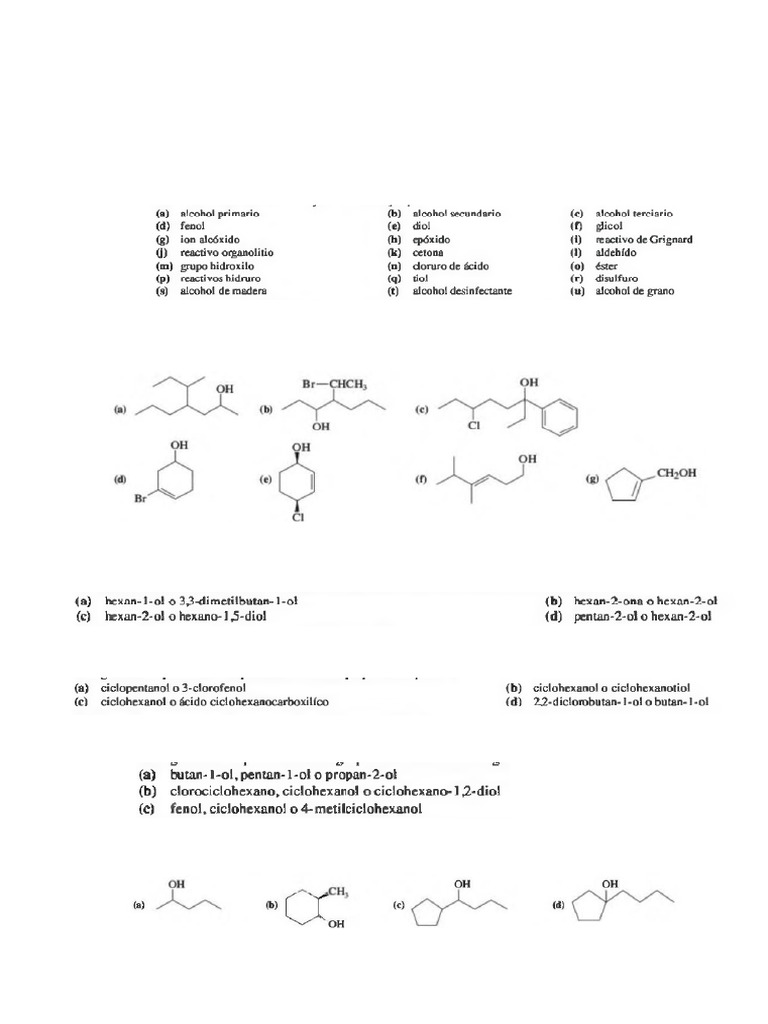 Primer Problemario de Química Organica II | PDF