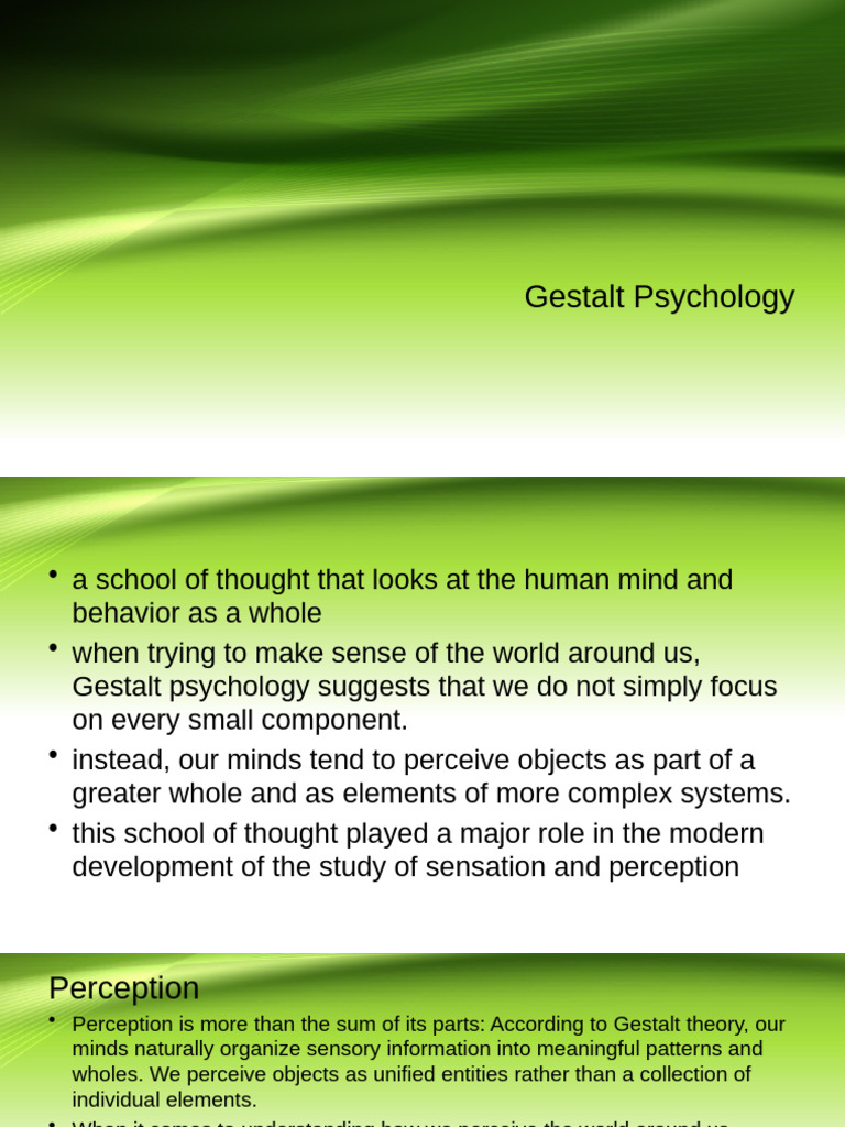 Lecture On Gestalt | PDF