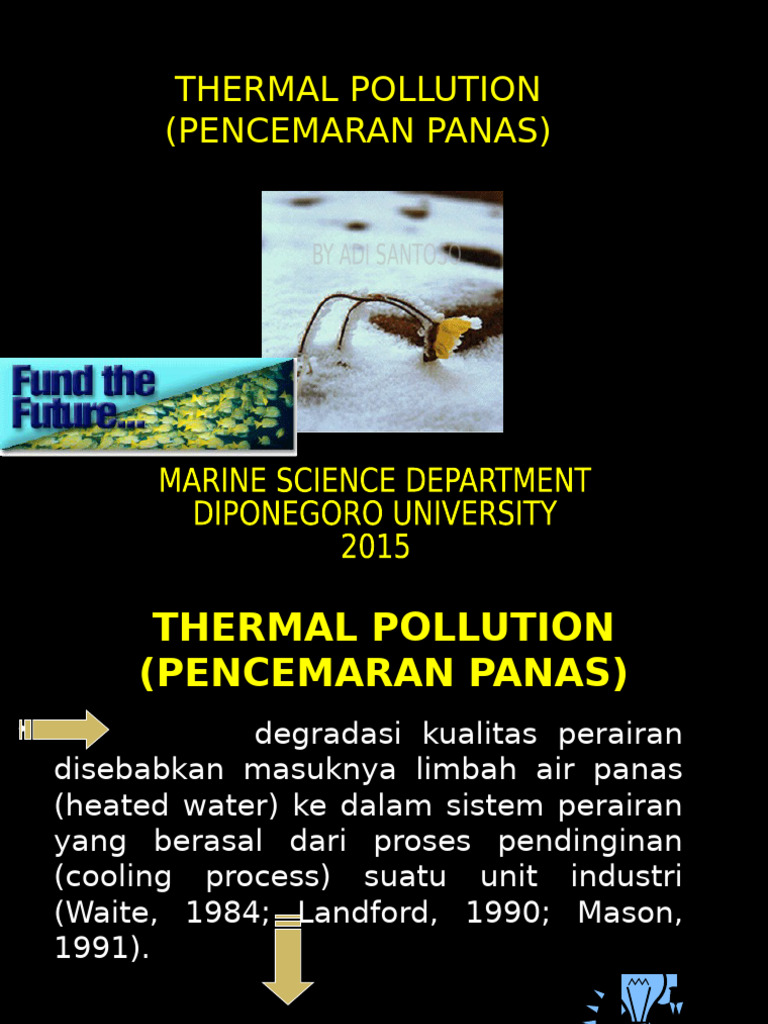 Marine Pollution (Thermal Pollution) Course Adi 2014 | PDF