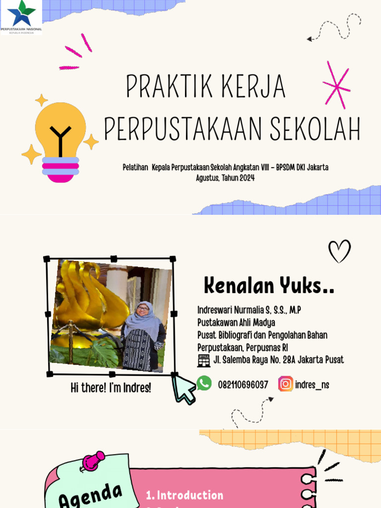 Praktik Kerja Perpust - Bahan Tayang | PDF