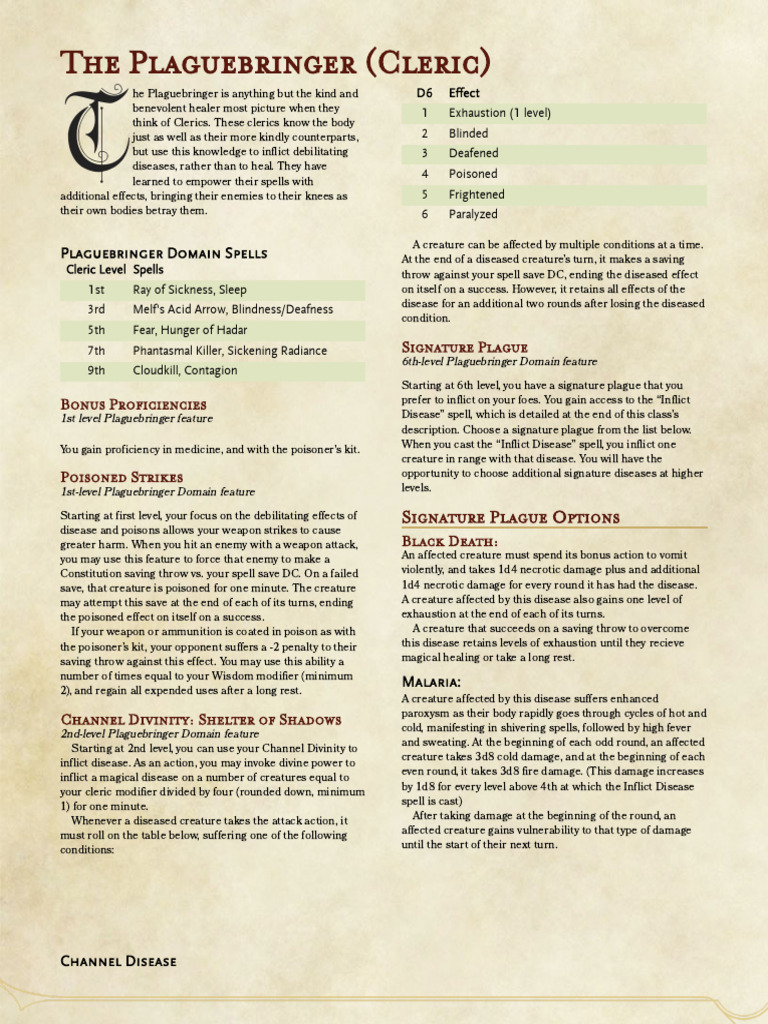 Plaguebringer | PDF