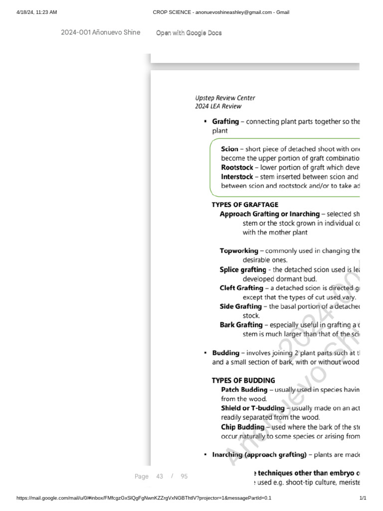 Uplb - Crop Science | PDF