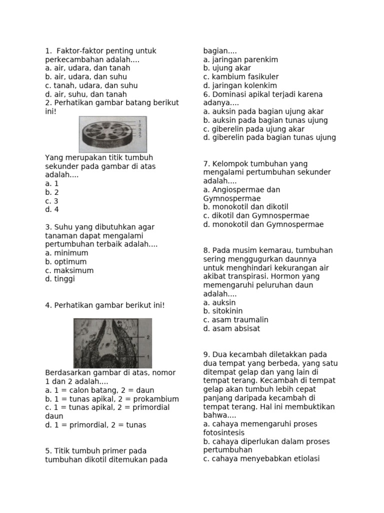 Biologi 12 Ganjil 2022 | PDF