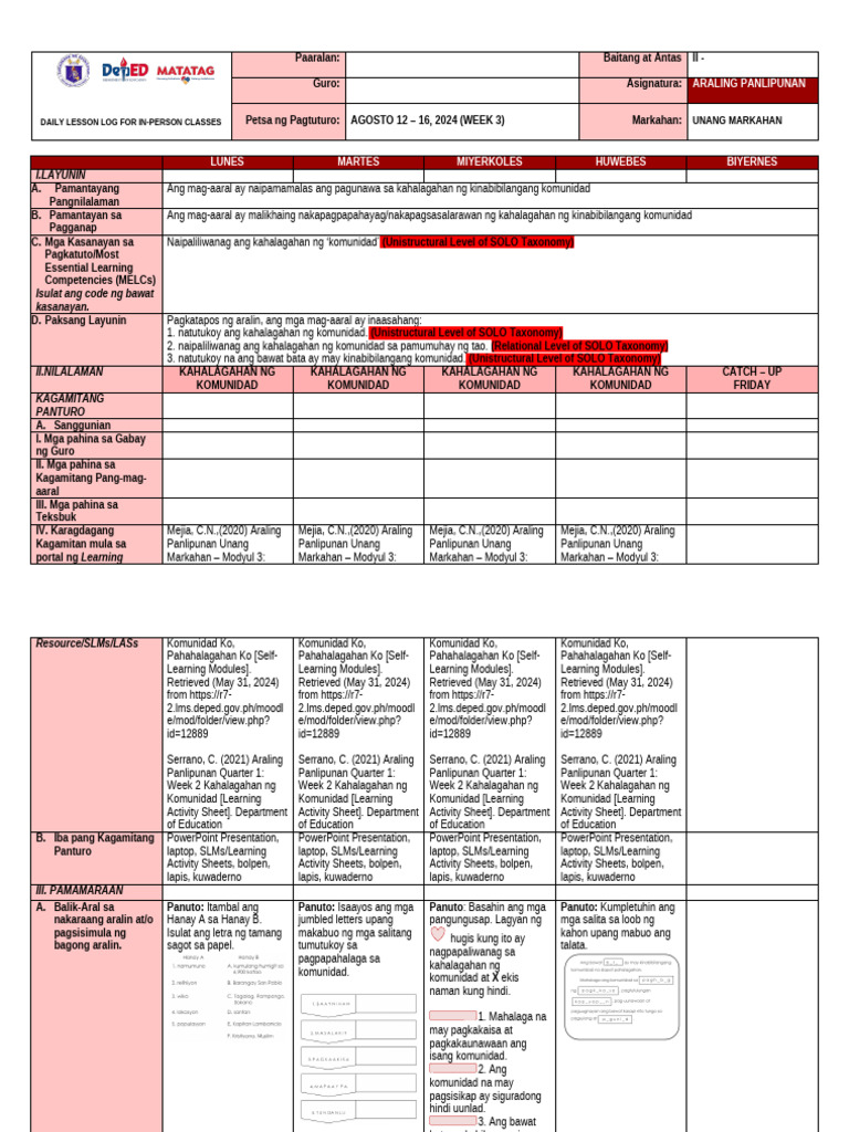 g2 q1w3 DLL AP (Melcs) | PDF