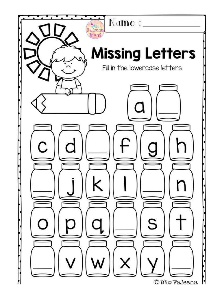 Latihan Mengenal Huruf 1 | PDF