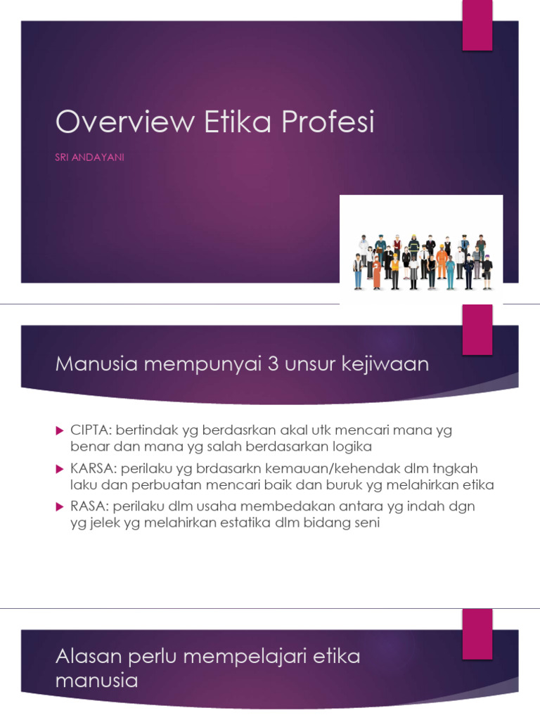 P02. Overview Etika Profesi | PDF
