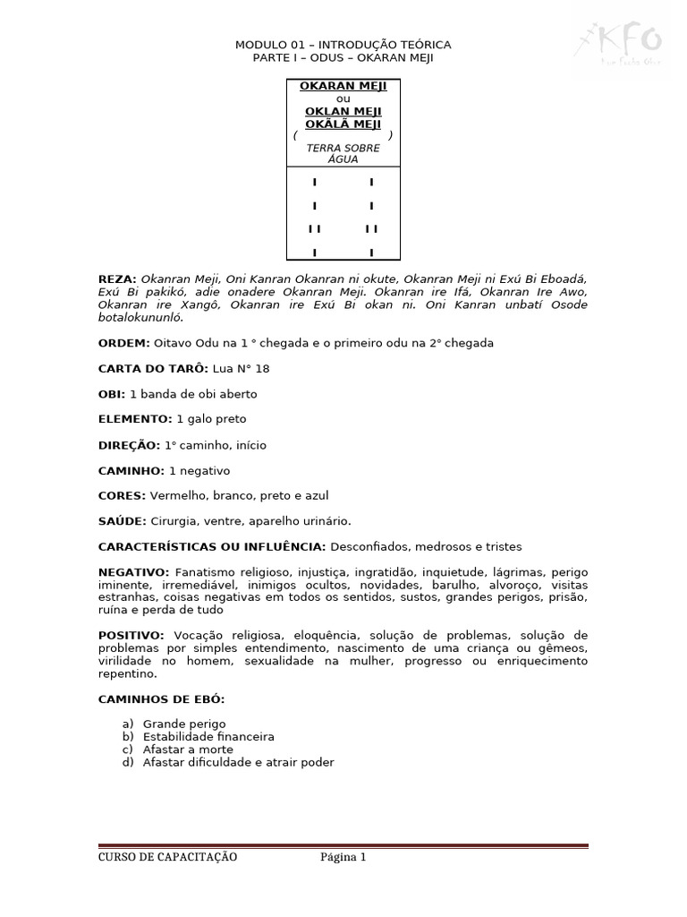 1 - Okaran Meji-1 | PDF