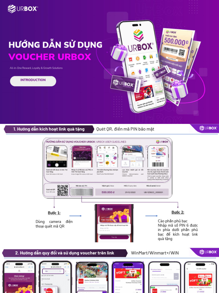 HDSD Thẻ Quà UrBox | PDF