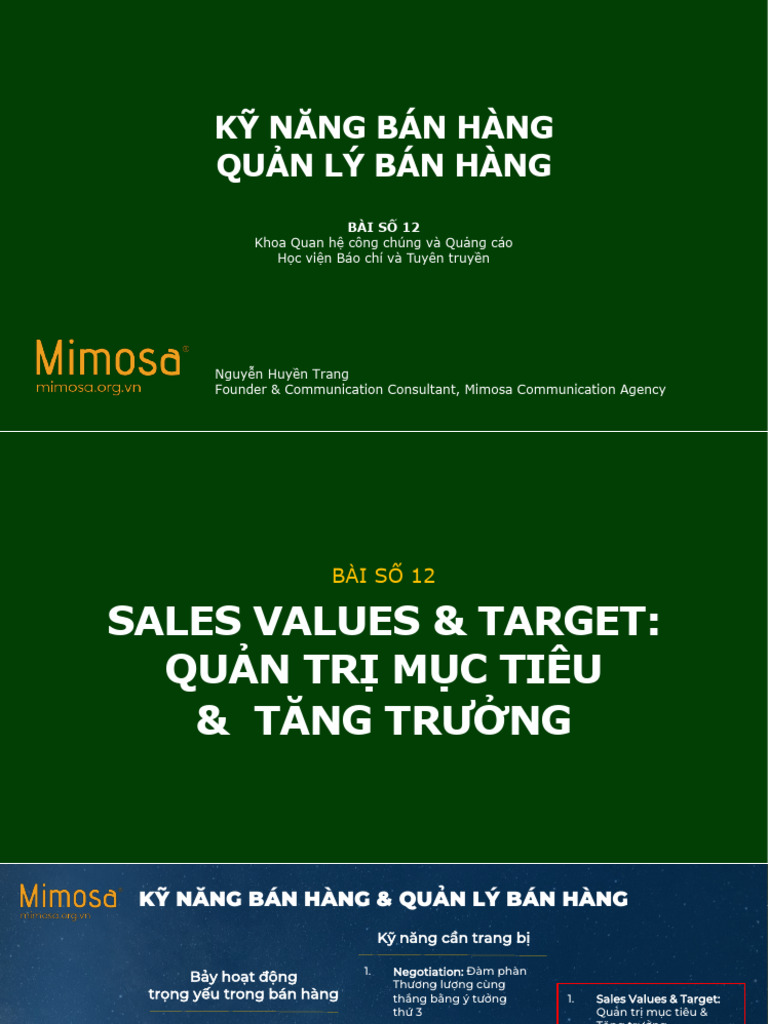 Part 18 - Sales Course by Ms. Trang Mimosa | PDF | Vietnam | Southeast Asia