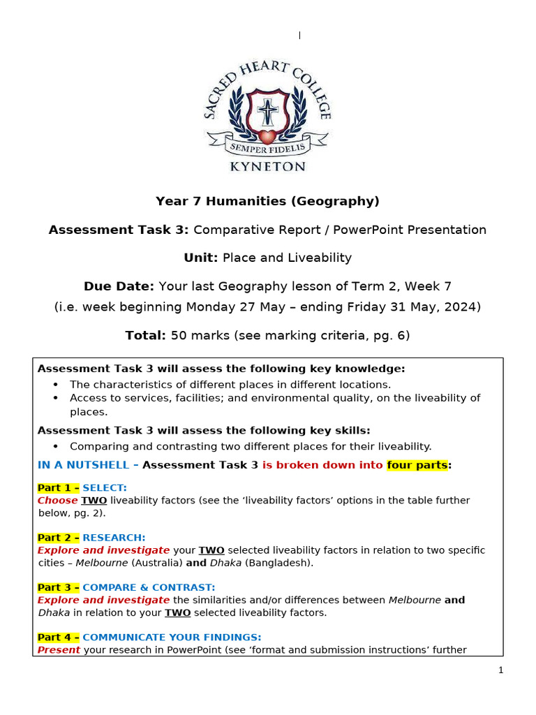 2024 Yr7 Hums (Geo) AT 3 P&L Melb Vs Dhaka - STANDARD VERSION | PDF