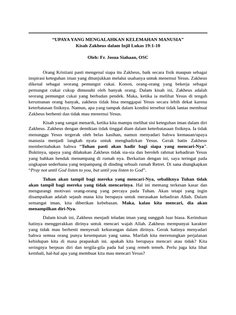 Tugas Membuat Kotbah | PDF