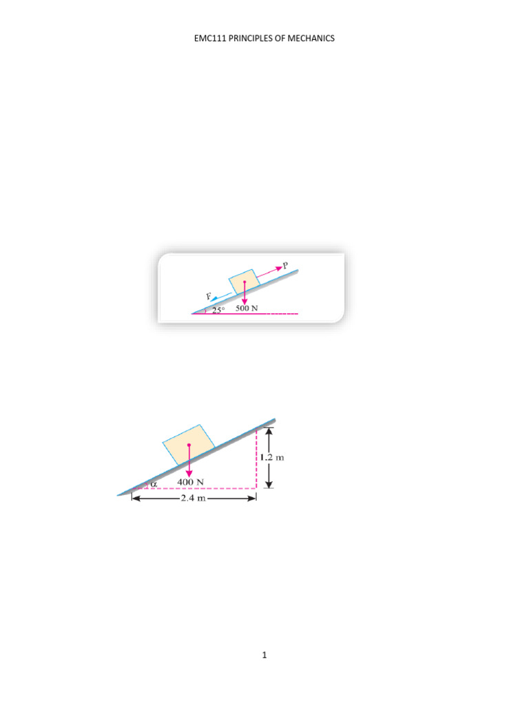 Principles Of Friction Assignment Pdf