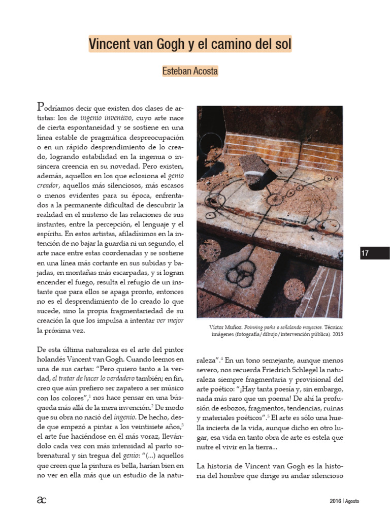 Van Gogh y El Camino Del Sol | PDF