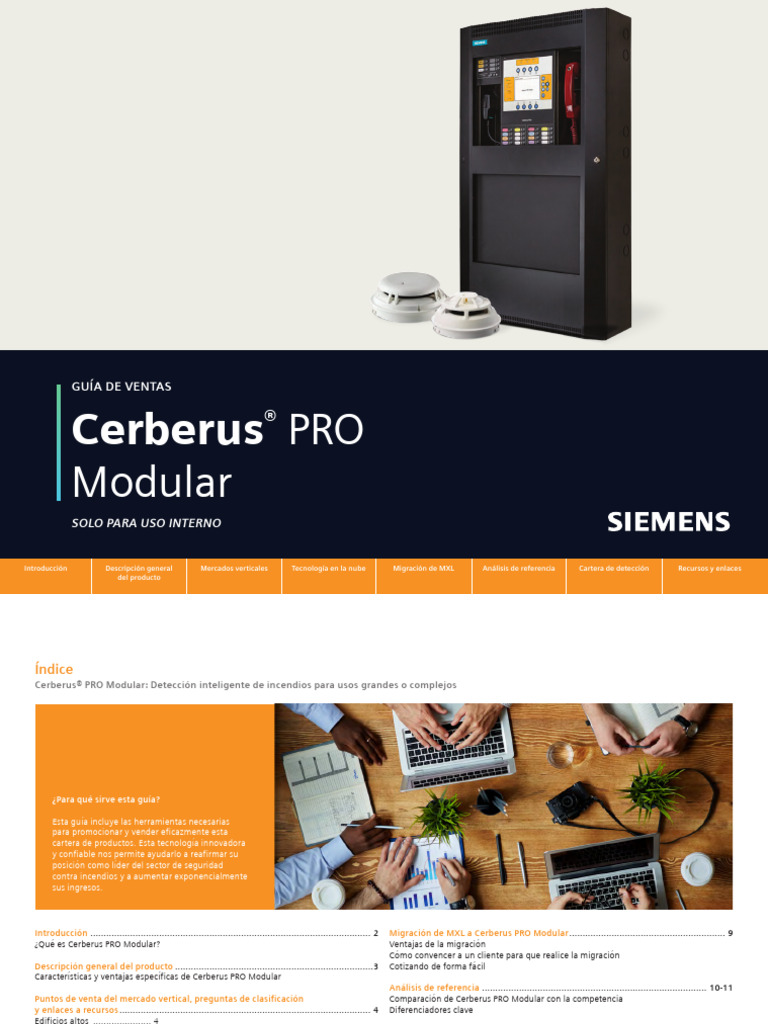 Cerberus PRO Modular Sales Guide ES USFS | PDF