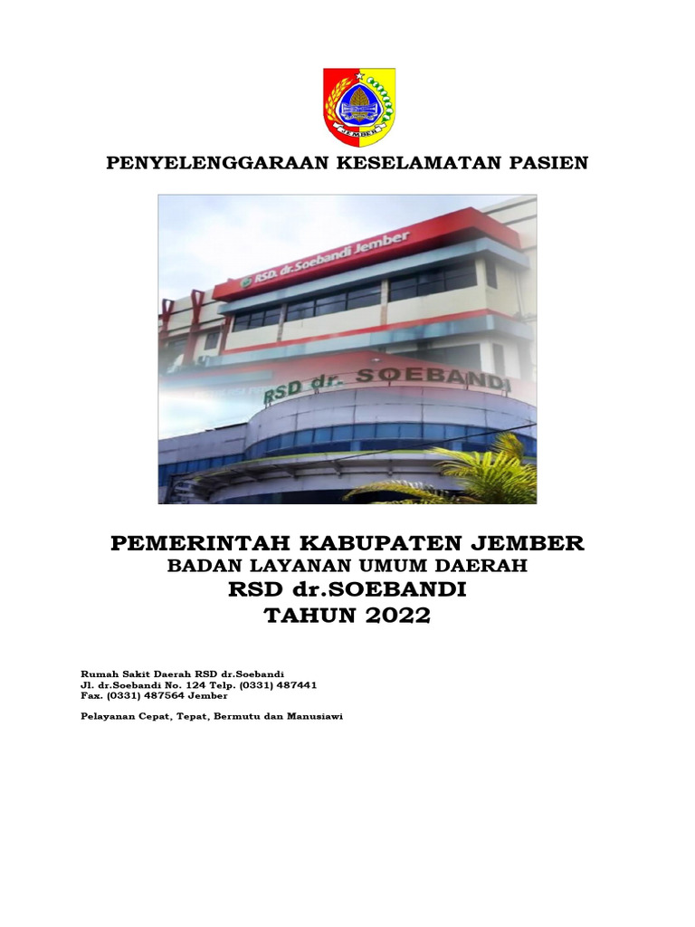 SKP - 1 - Pedoman Penyelenggaraan Keselamatan Pasien | PDF