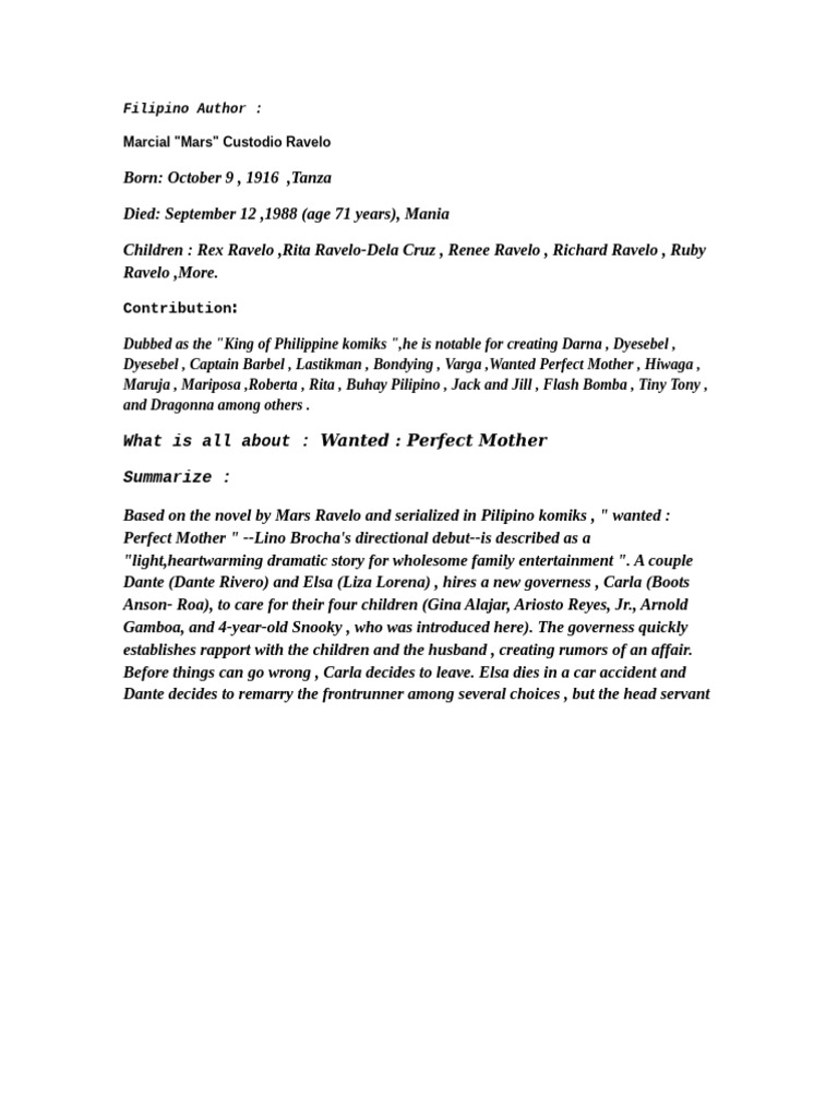 Filipino Author | PDF