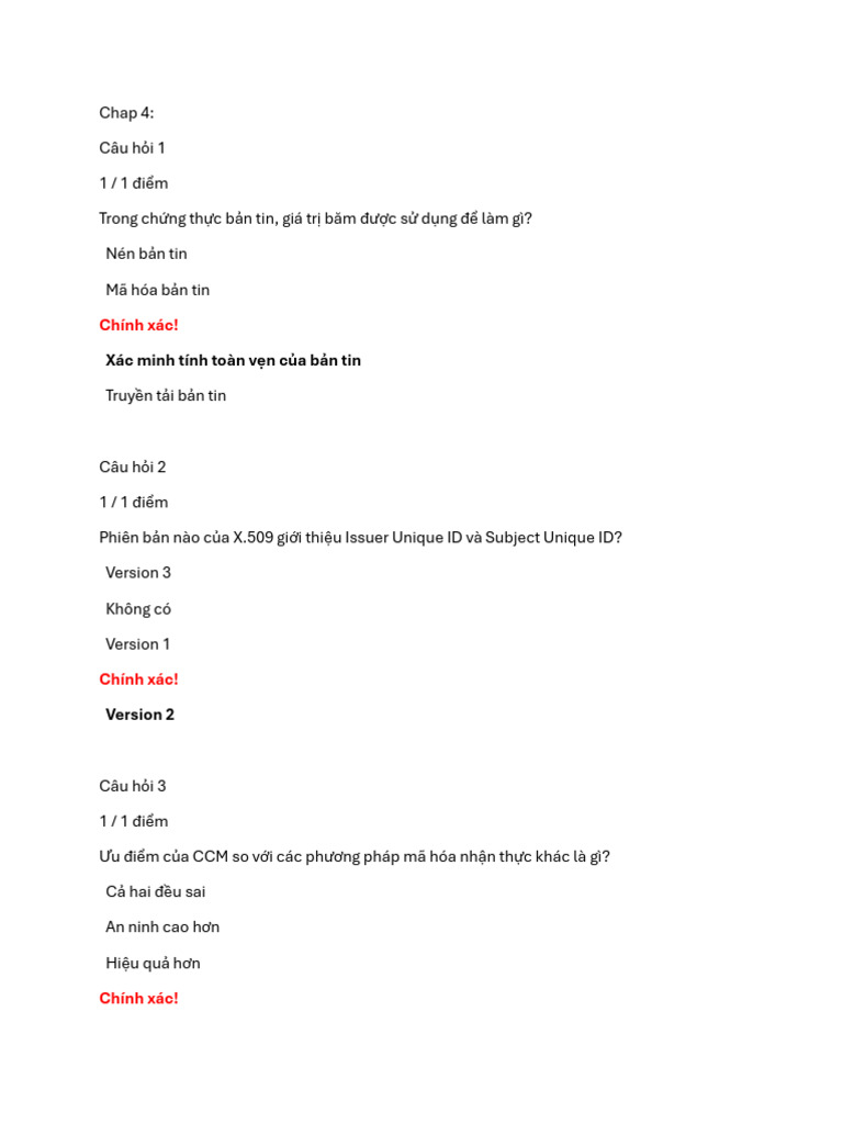 Đề cương ATTT | PDF