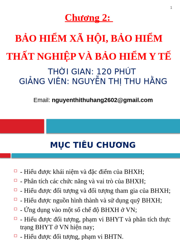 CHƯƠNG 2 BNK 405 - Nghiep Vu Bao Hiem - 2021F - Lecture Slide 3 | PDF
