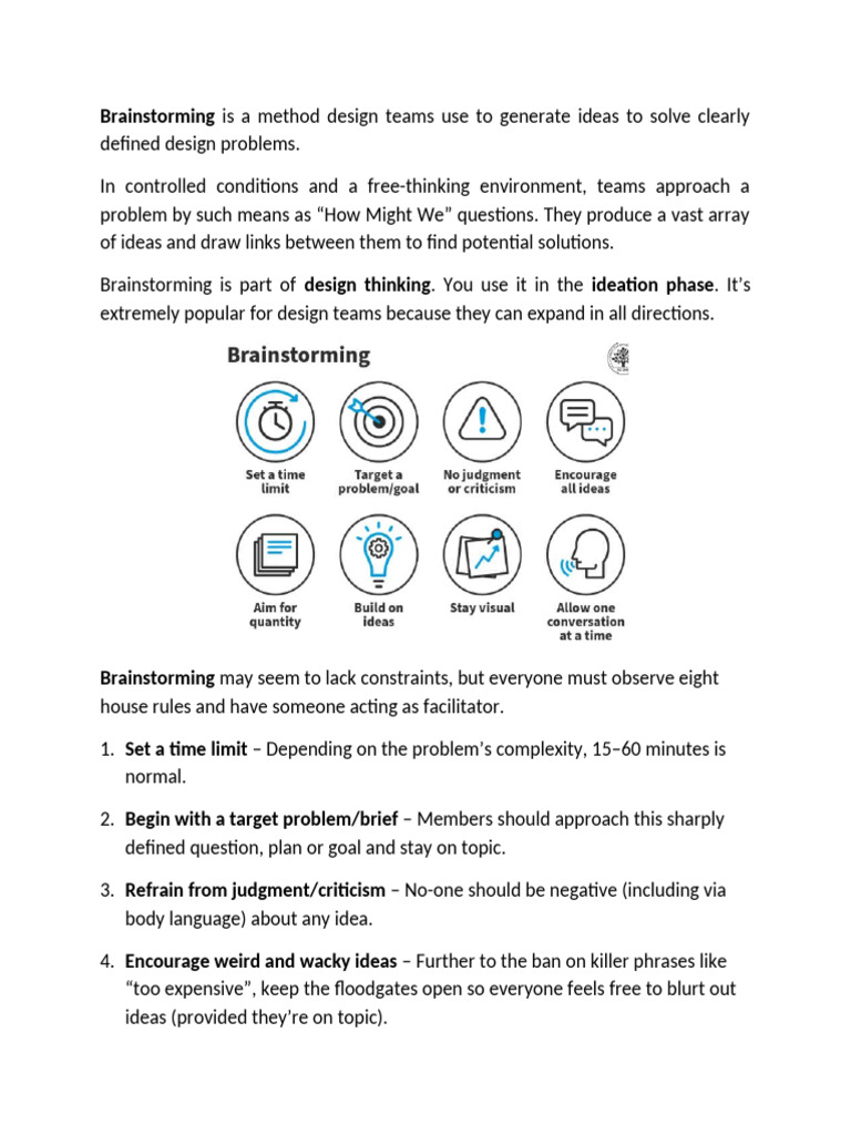 Brainstorming | PDF