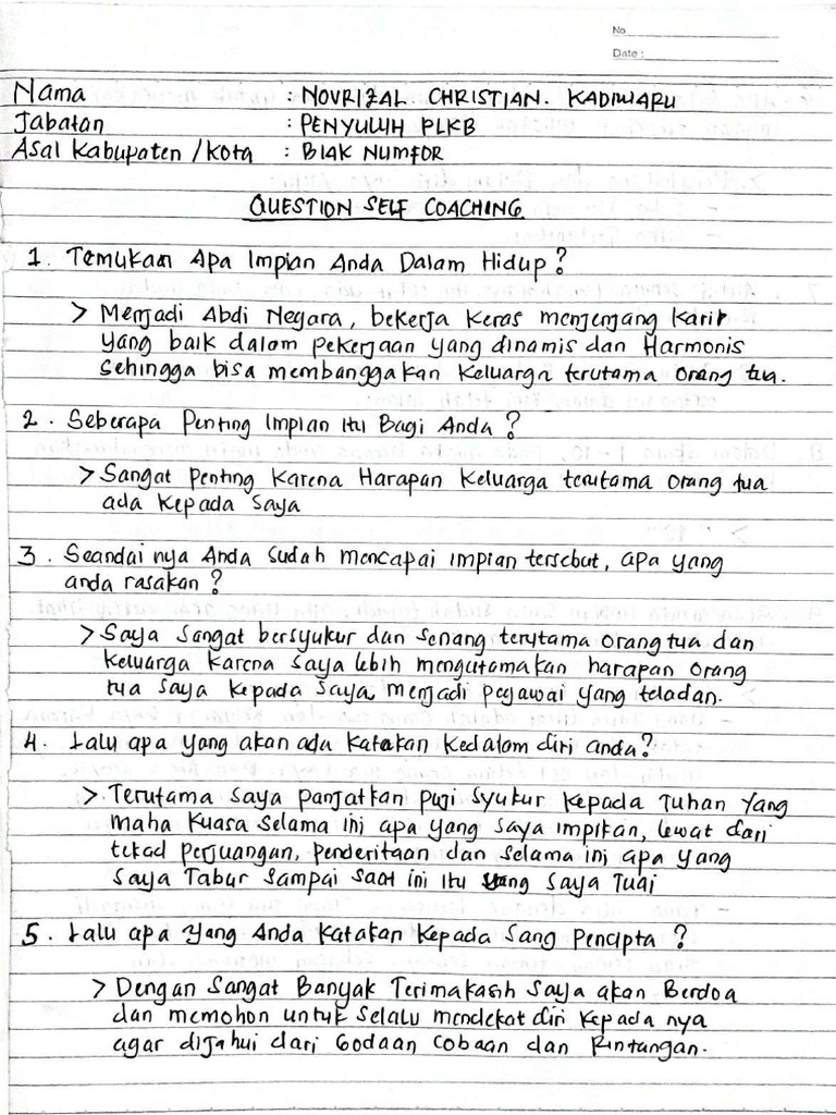 Question Novrizal | PDF