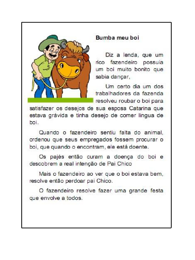 Lenda Bumba Meu Boi 2024 | PDF