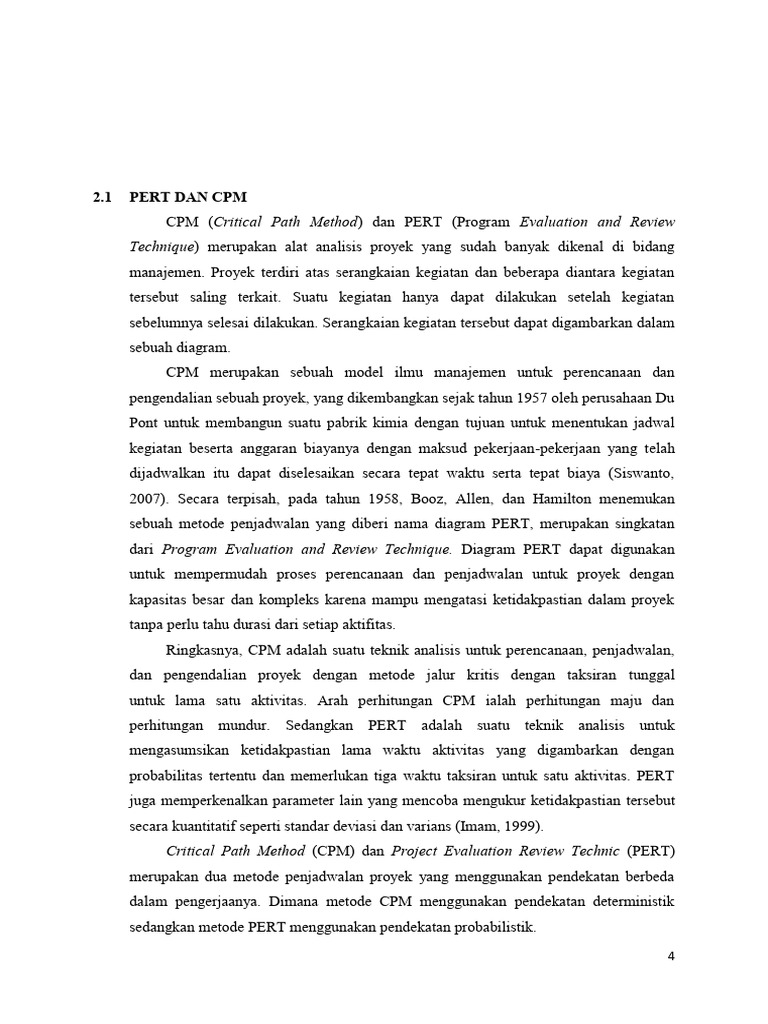 CPM Dan PERT-PERT-12 | PDF