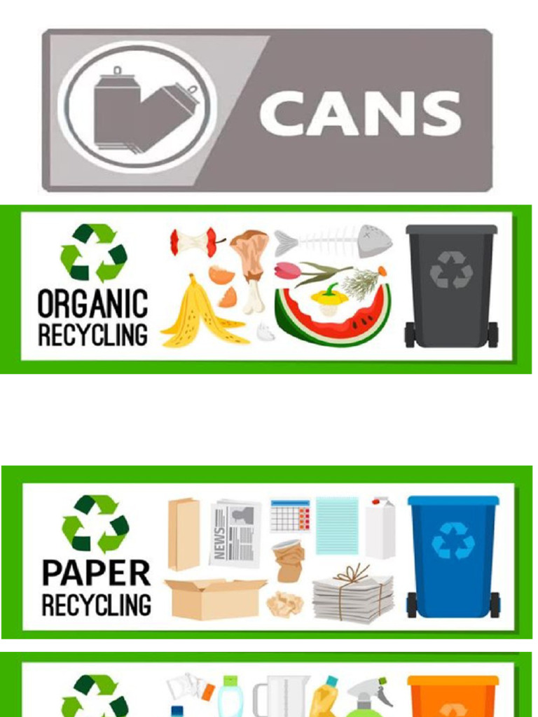 Trash Bins Labels | PDF