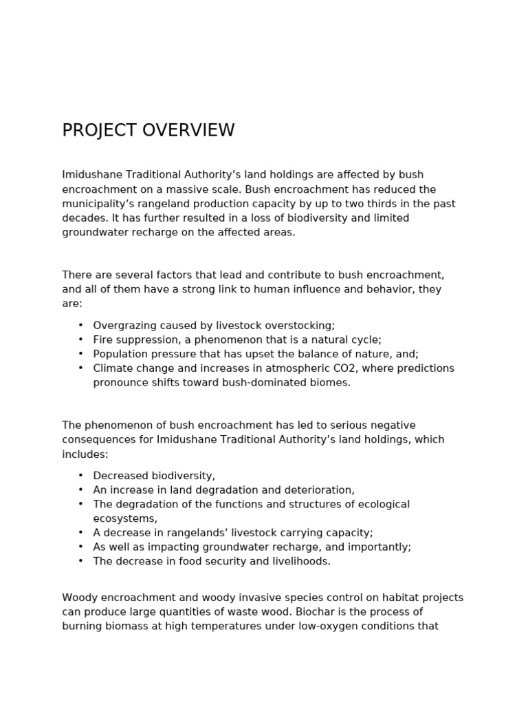 Biochar Project Proposal v1 | PDF