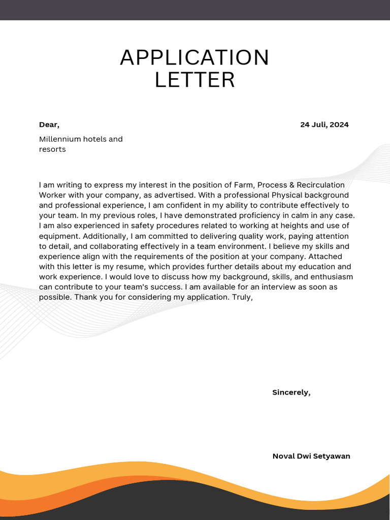 Cover Latter FISHING | PDF