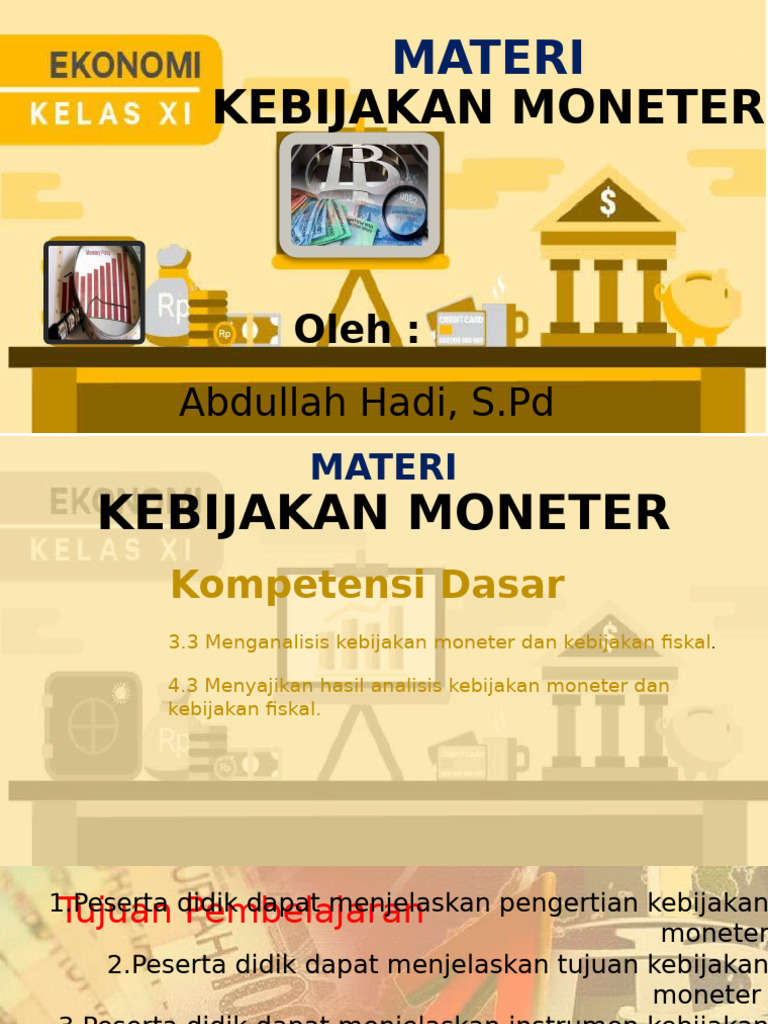 PJBL MATERI Kebijakan Moneter | PDF