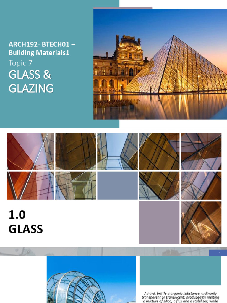 Topic 7 Glass Glazing | PDF